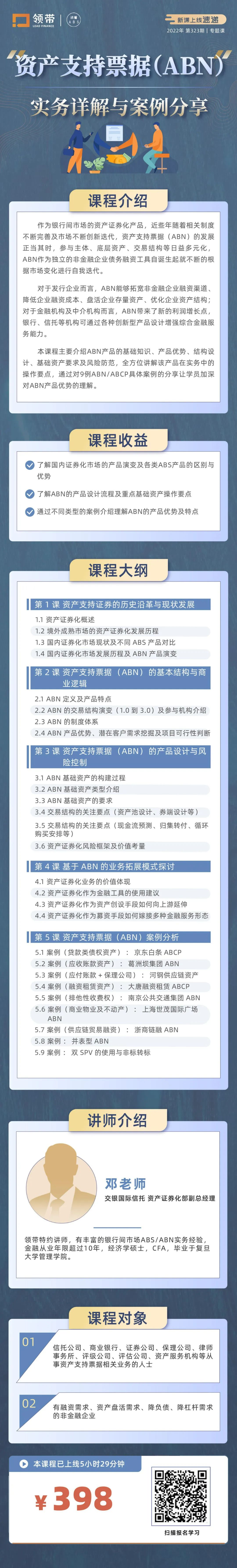 知丘-公募REITs/CMBS/ABN实操系列